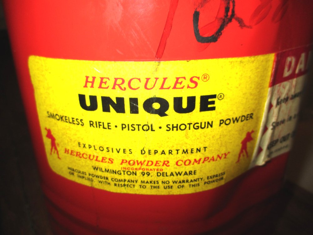 Is this old can of Hercules Unique powder still usable? > Reloading ...